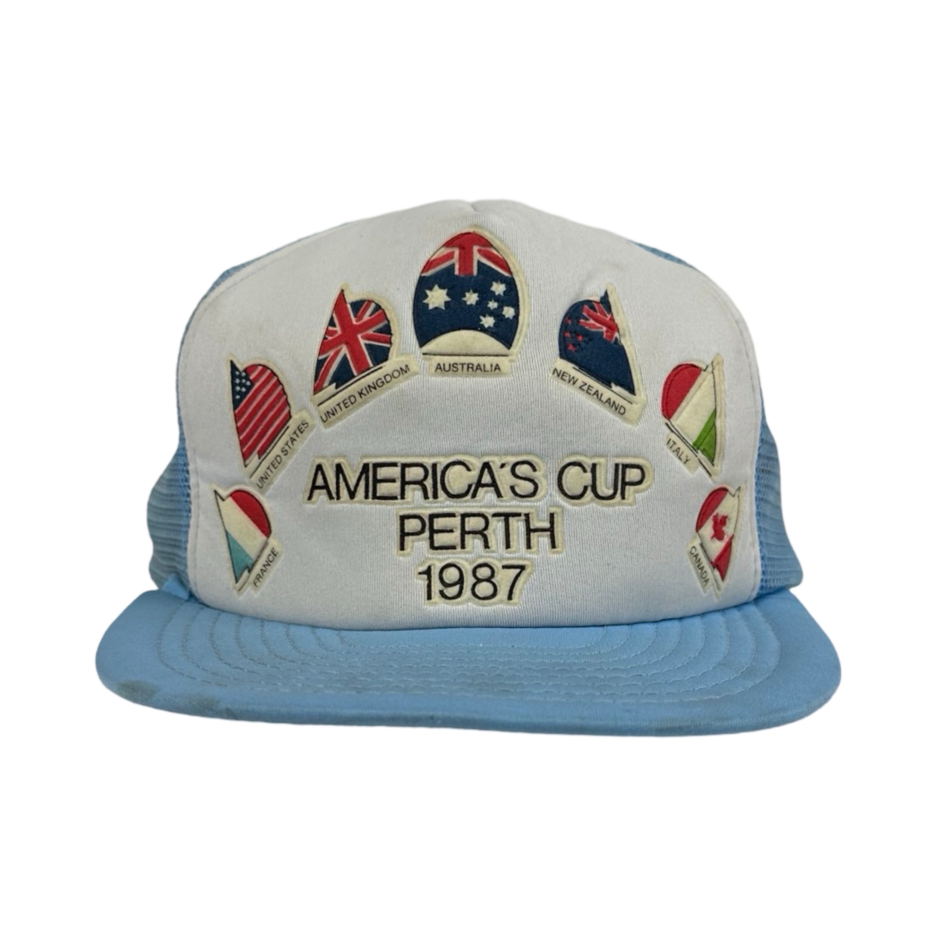 Vintage 1987 America’s Cup Perth Trucker Cap – IRREPLACEABLE STORE