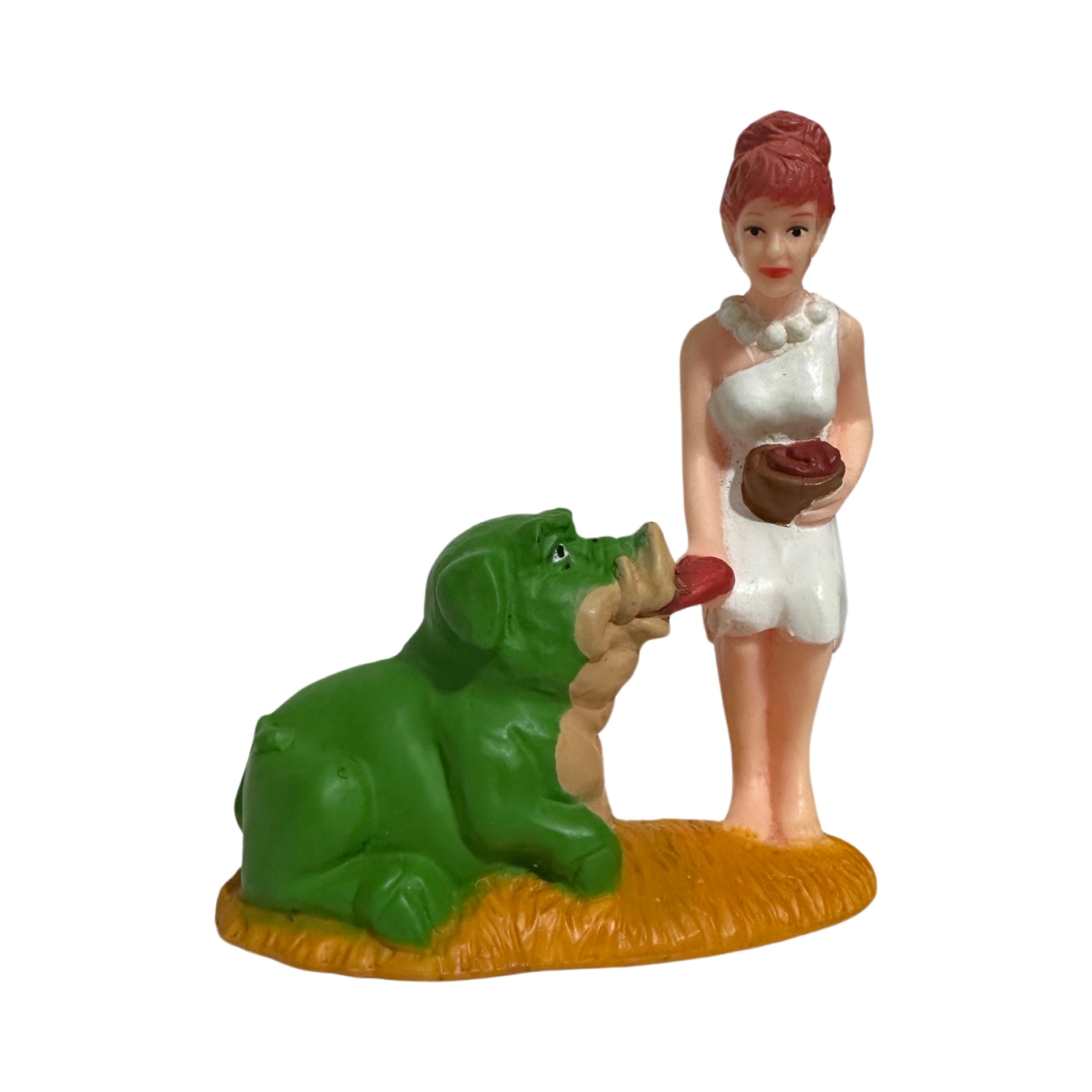 Vintage 1994 The Flintstones Wilma Feeding Pigasaurus Figure 3 ...