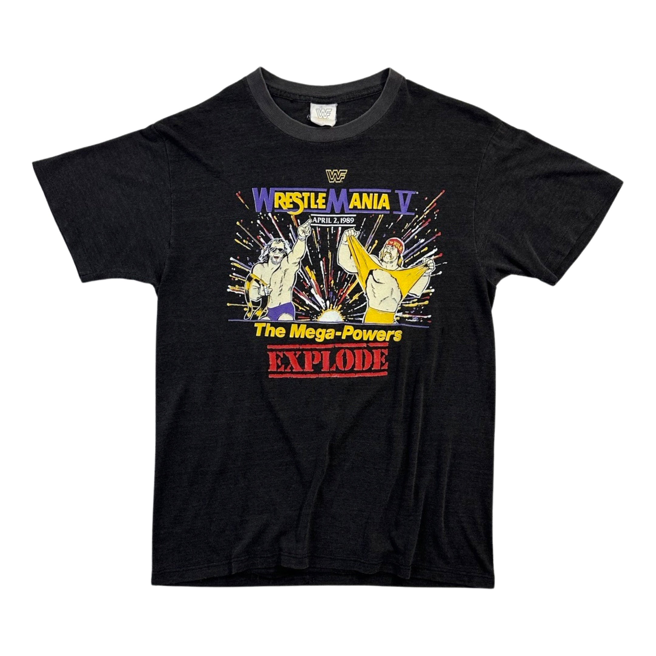 Vintage 1989 WWF Wrestle Mania 'The Mega-Powers Explode' Hulk Hogan Ra ...