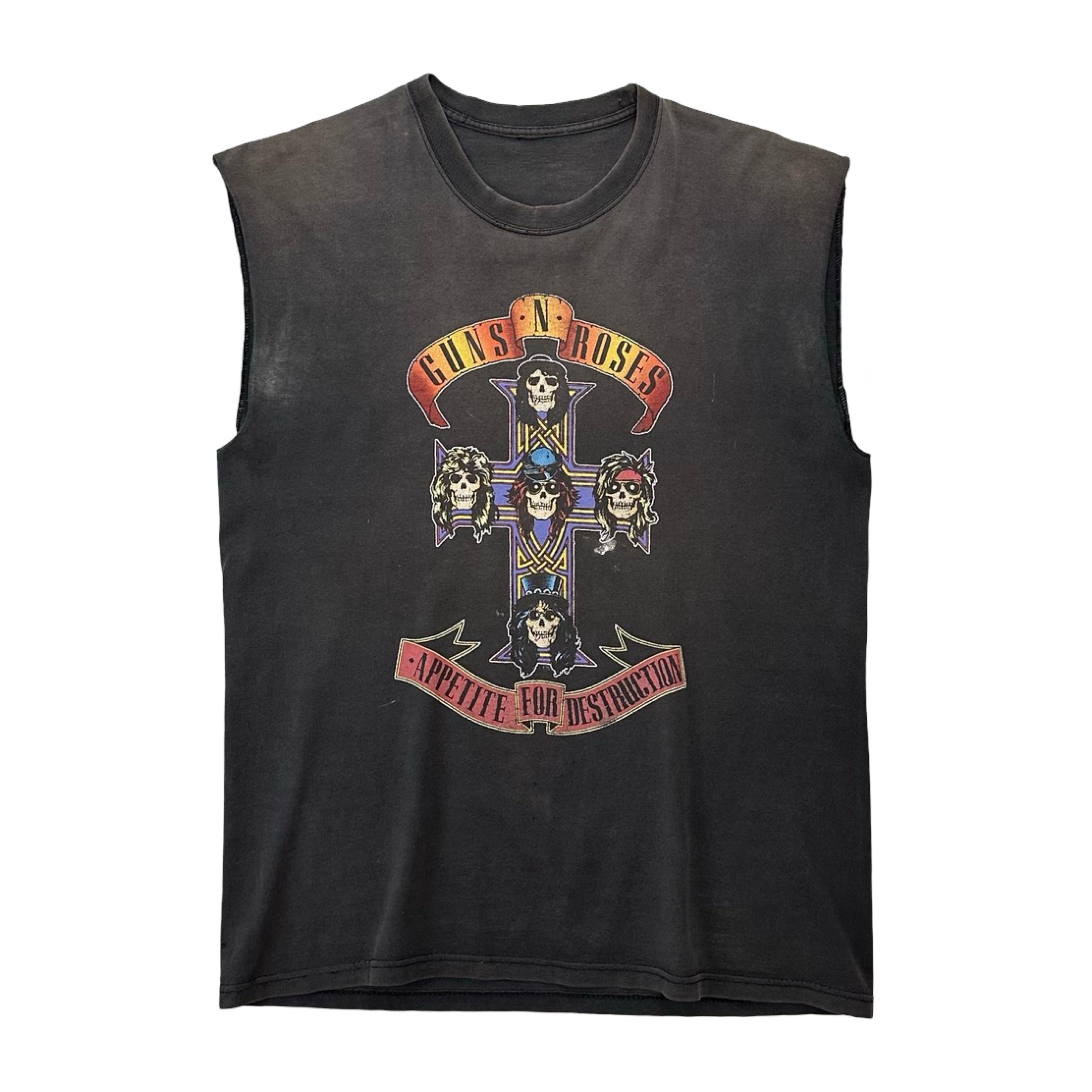 Vintage Guns N' Roses 'Appetite For Destruction' Cut-Off Tee - L ...